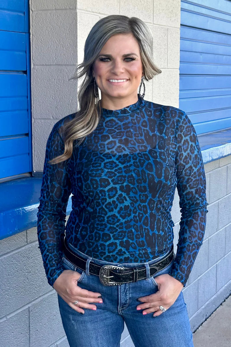 Sideline Spirit Leopard Mesh Layering Tops - Several Colors – Gypsy ...