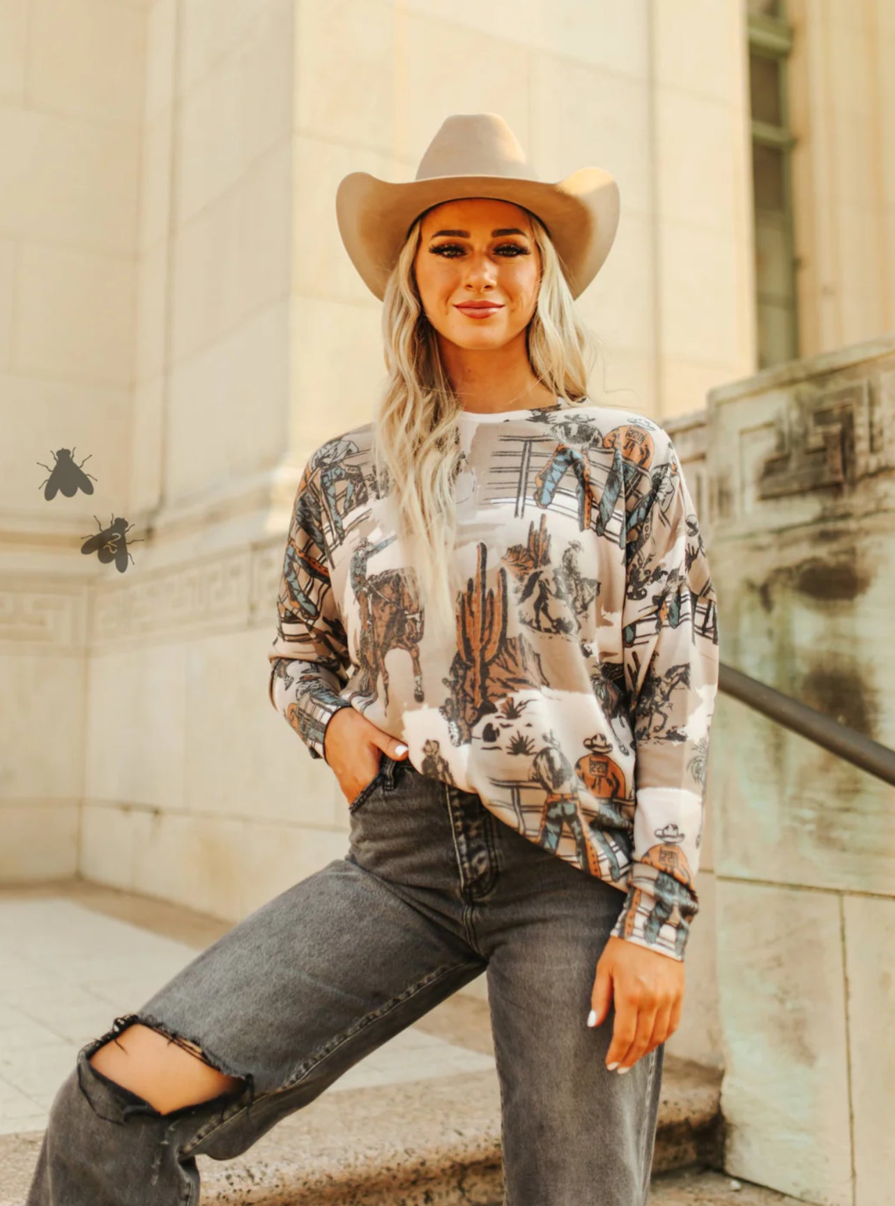 Cowboy Gaze Top - Also in Plus Size – Gypsy Ranch Boutique