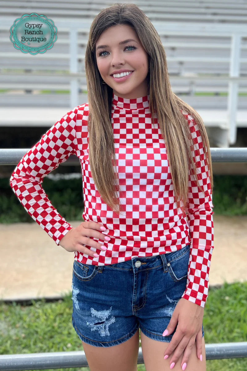 Pep Rally Red Mesh Layering Top - Also in Plus Size – Gypsy Ranch Boutique