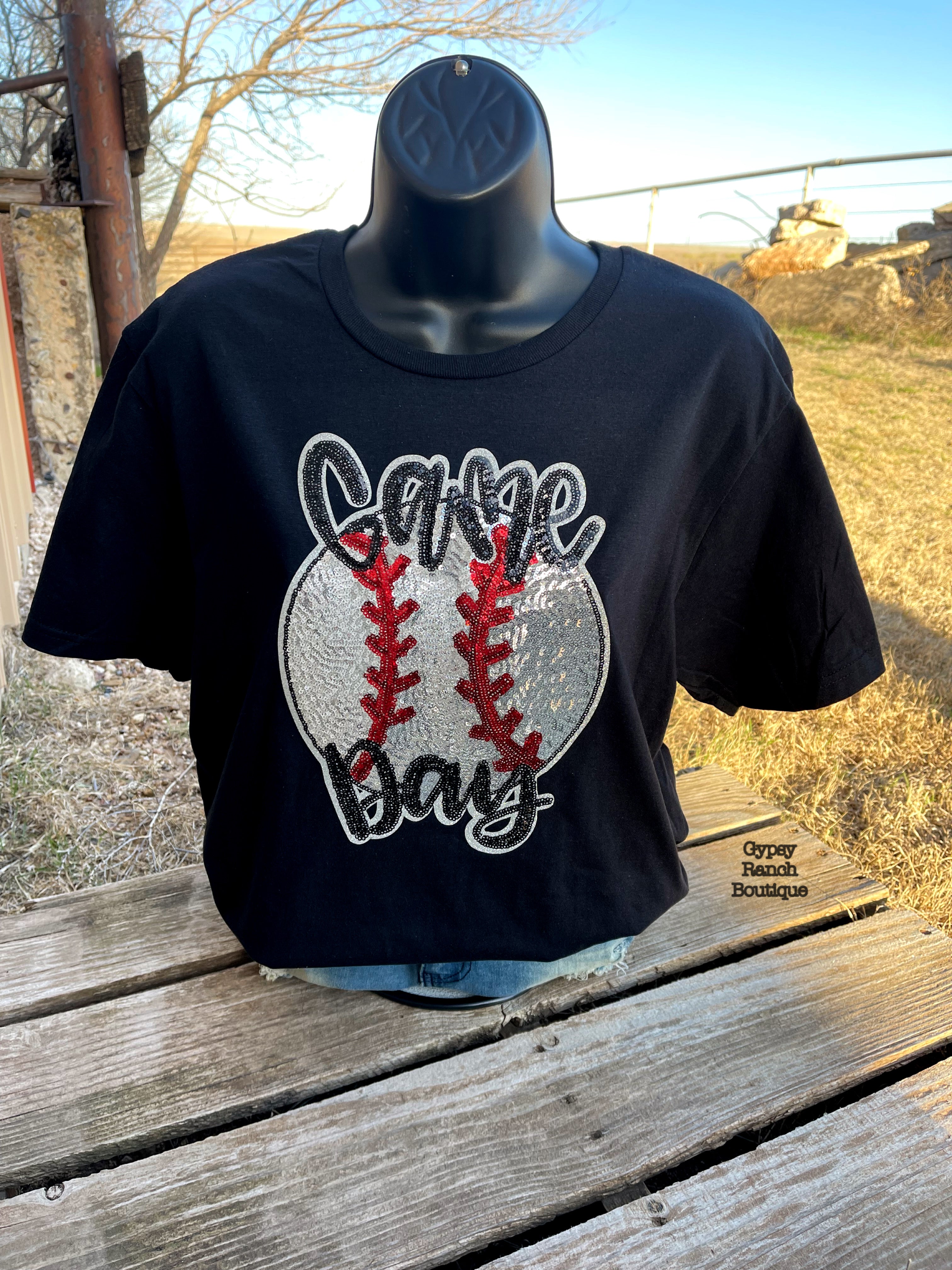 Game Day Baseball Sequin Play Ball Tee - Also in Plus Size – Gypsy ...
